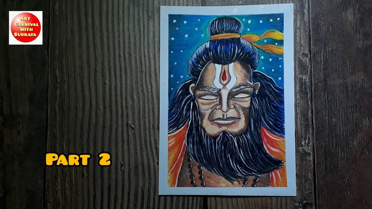 Hanuman Drawing Hanuman Jayanti Special Drawing With Oil Pastels