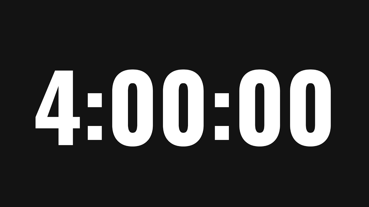 4 Hour Timer Youtube