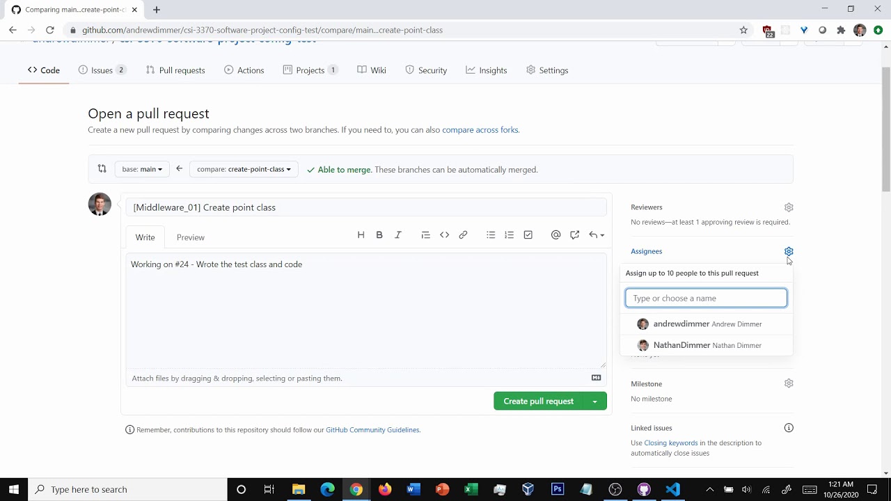 Github Crash Course Creating Pull Requests Youtube