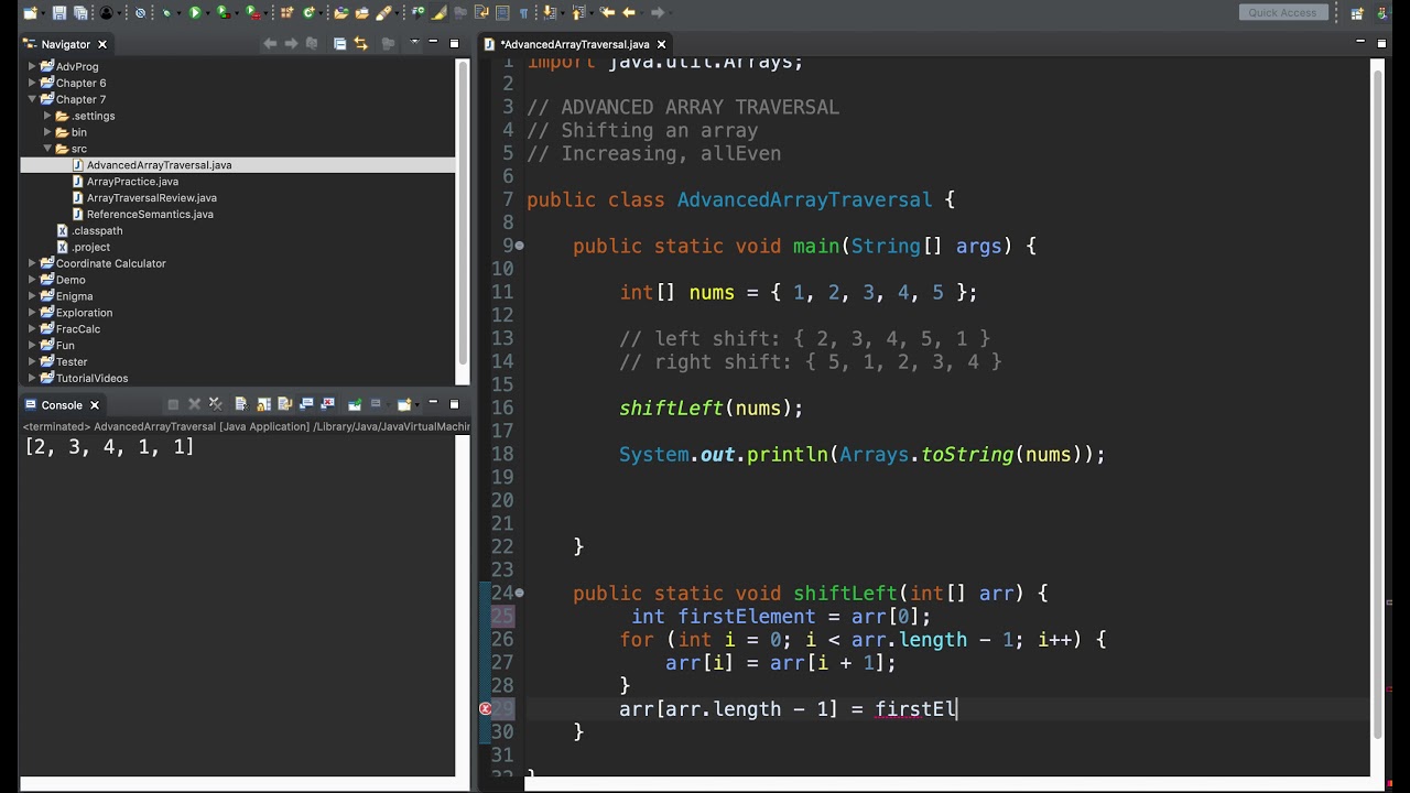 Java 4 5 Advanced Array Traversal Youtube