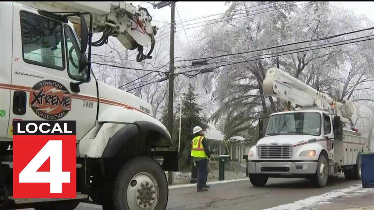 Dte Energy Working To Restore Power To Thousands Of Customers Youtube