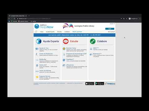 Brainfuse Helpnow Demo Español Youtube