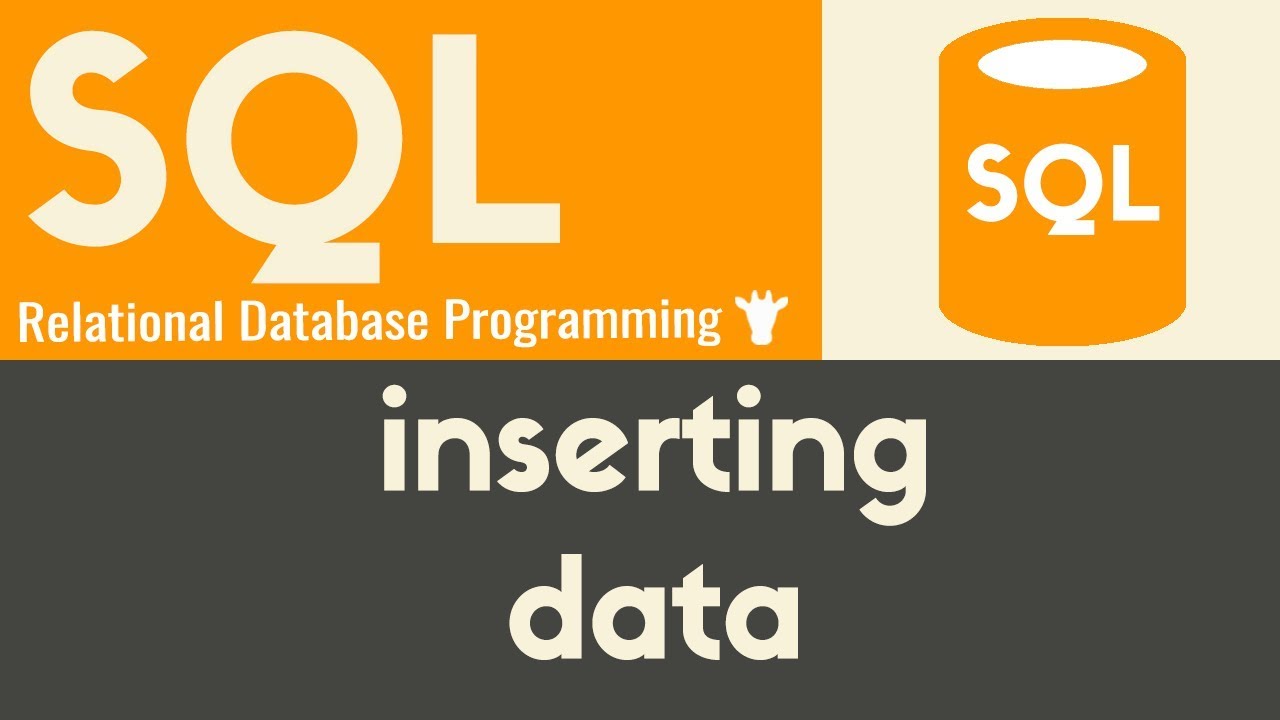 Inserting Data Sql Tutorial 7 Youtube