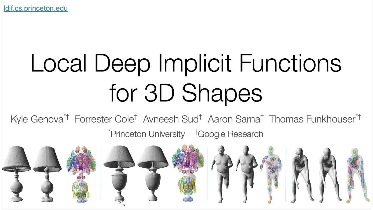 Local Deep Implicit Functions For 3d Shape Youtube