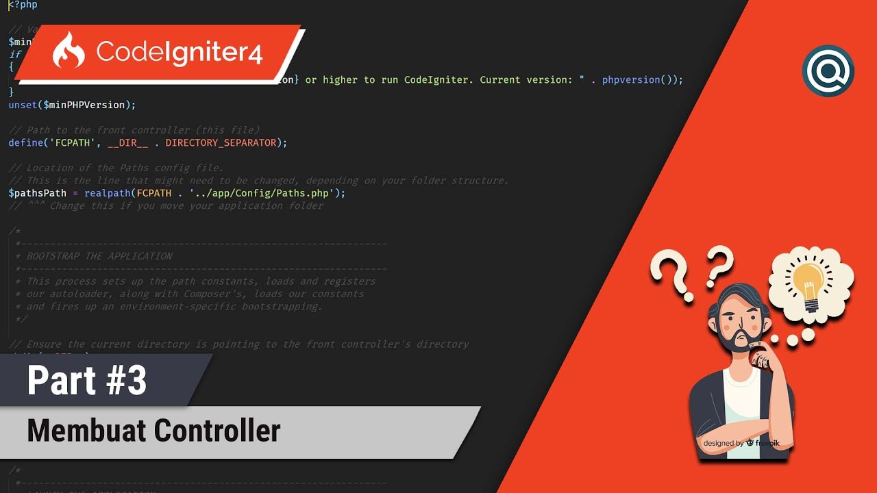 3 Materi Codeigniter 4 Membuat Controller Youtube
