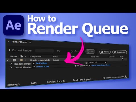How To Add To Render Queue After Effects