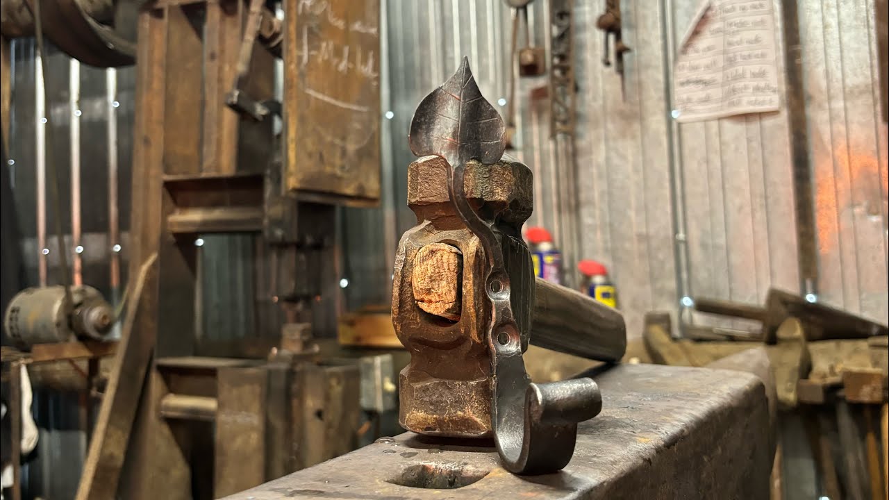 Forging A Leaf Hook Youtube