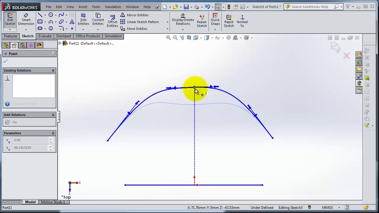 Solidworks Tutorial 9 Spline Types Using And Dimensioning Youtube