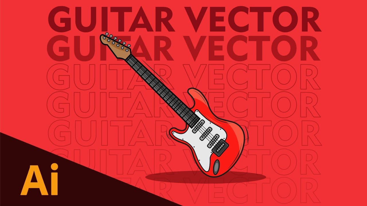 Adobe Illustrator Create Vector Guitar Seemant Kumar Youtube