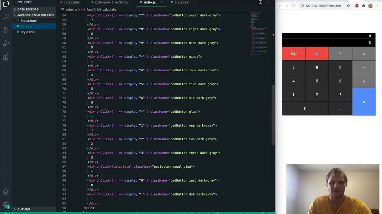 Build A Javascript Calculator Freecodecamp Youtube