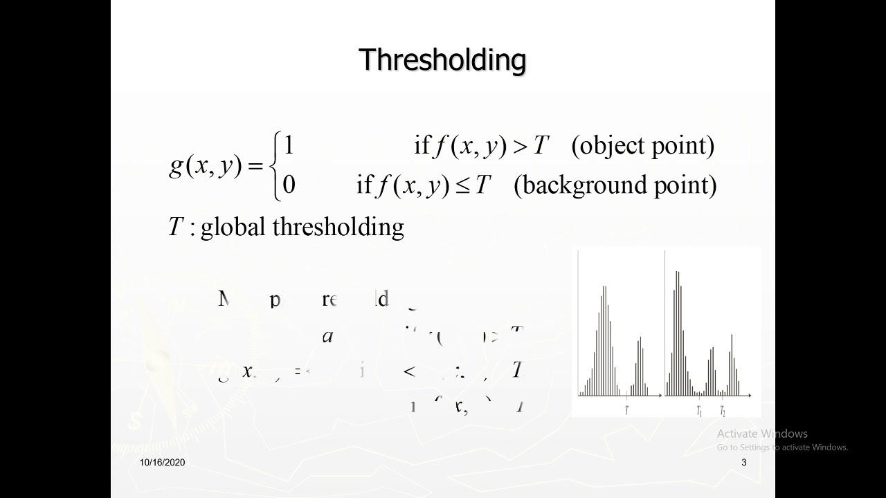 Thresholding Youtube