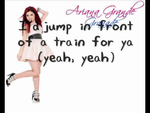 Grenade By Ariana Grande Lyrics Youtube