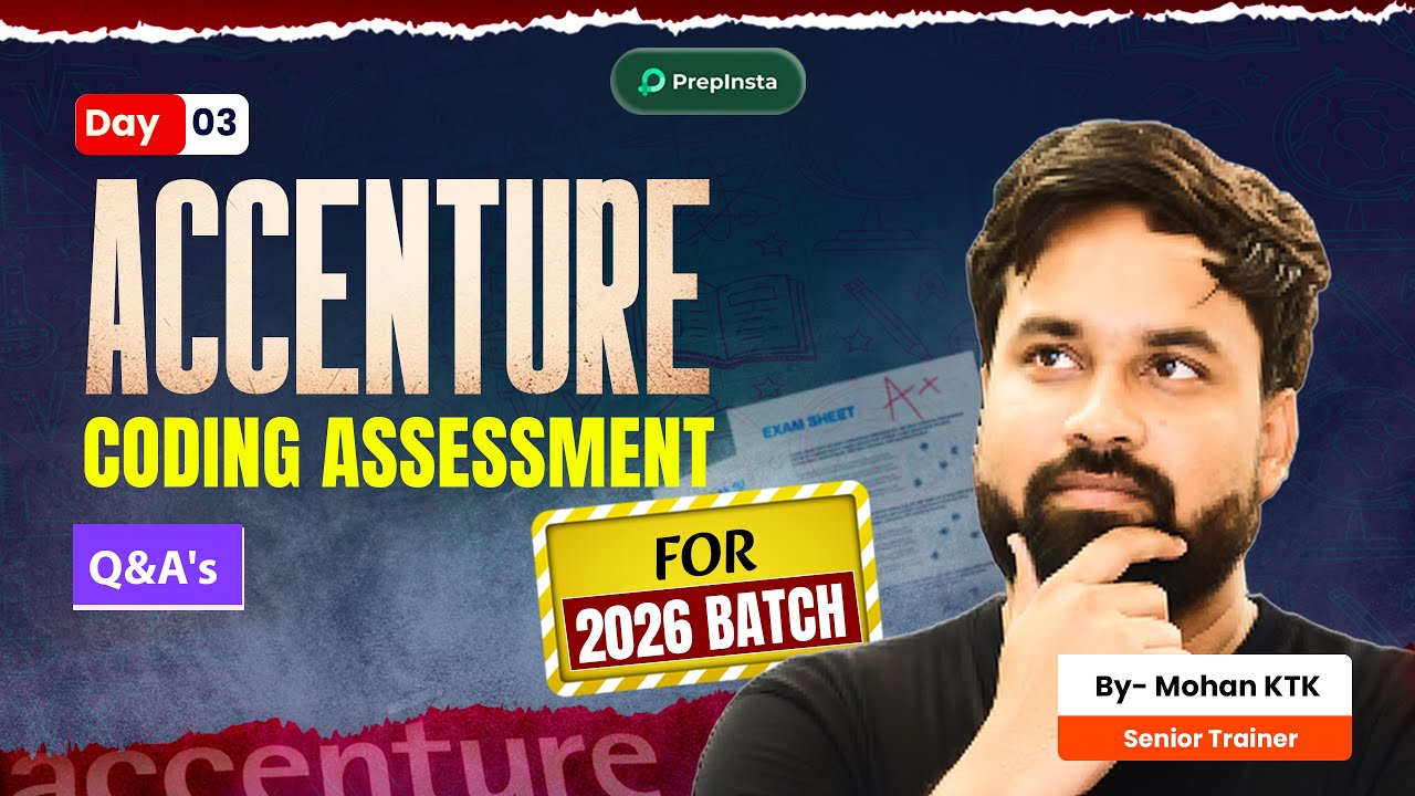Live рџ ґ Accenture Coding Assessment 2026 Frontend Backend Dbms