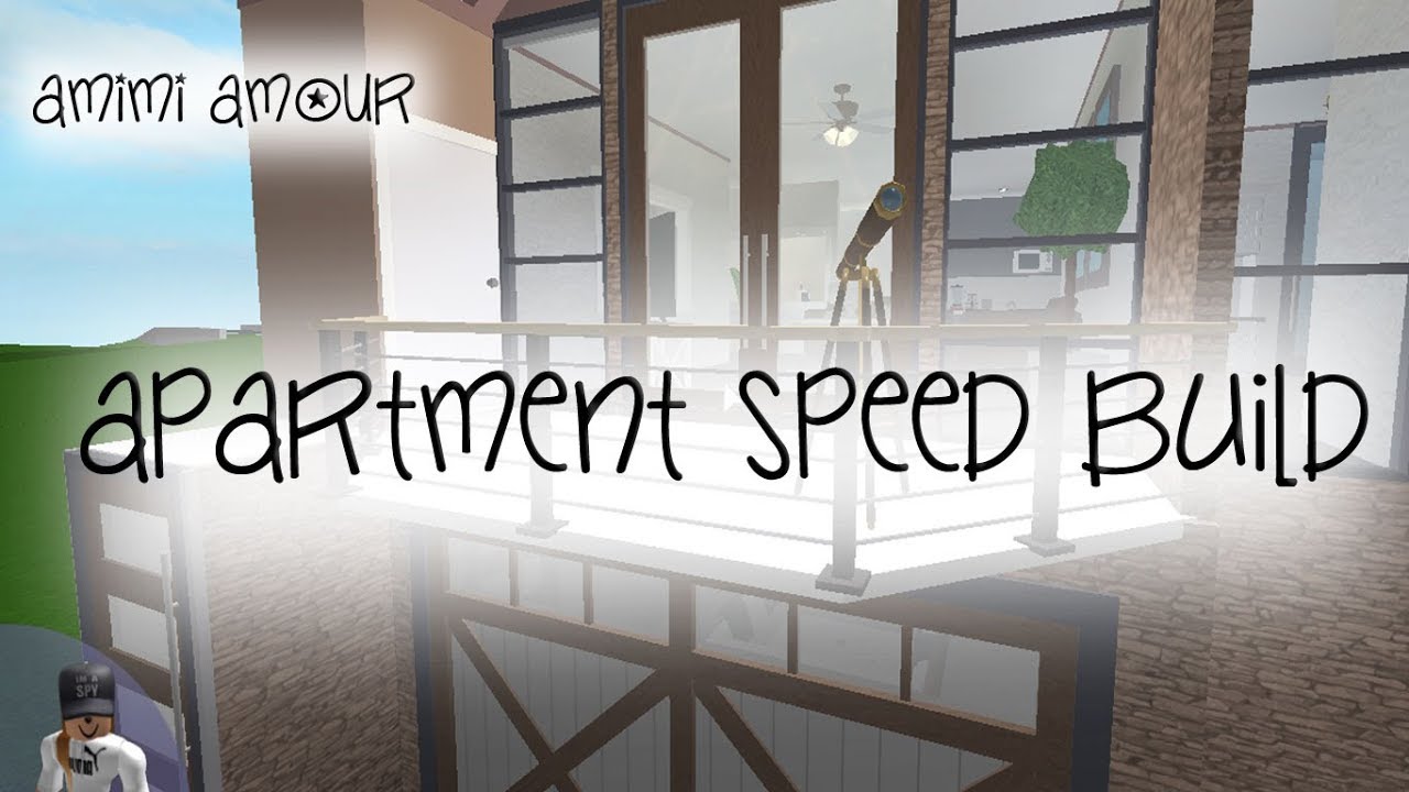 Welcome To Bloxburg Apartment Speed Build Youtube