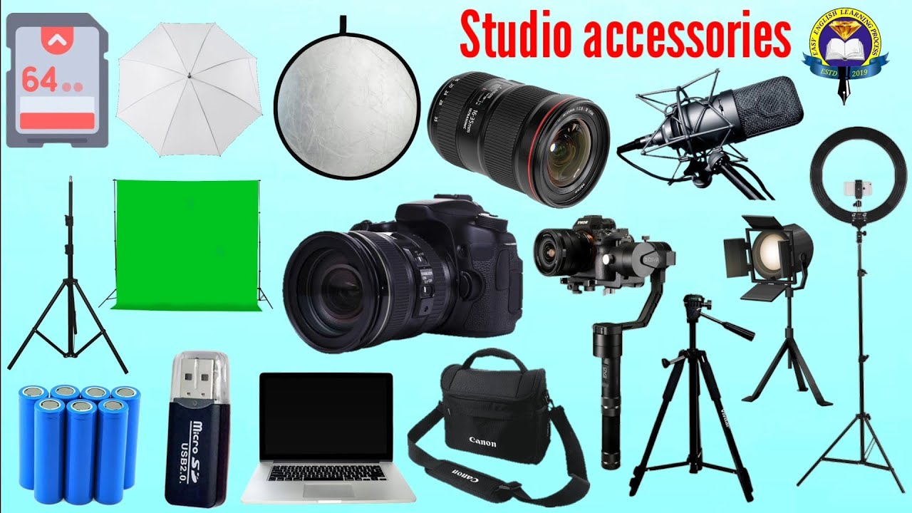 Studio Accessories In English Studio Items Name Studio Equipment