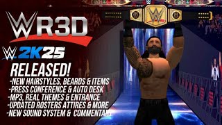 Wr3d 2k25 Mod Released Date Download Link Only 350mb Mod By Gamestation ...
