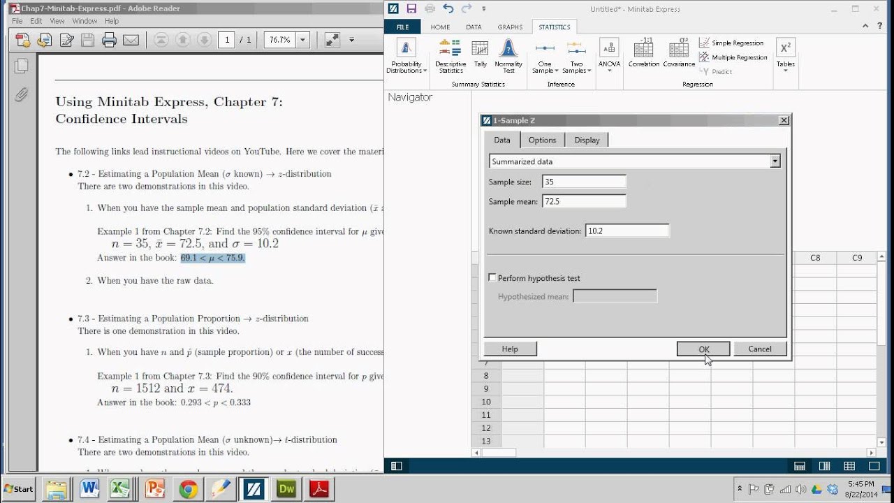 Calculate Normal Distribution Minitab Express Innovationsinput