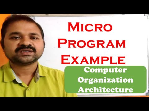 Micro Program Example In Computer Organization Architecture Example