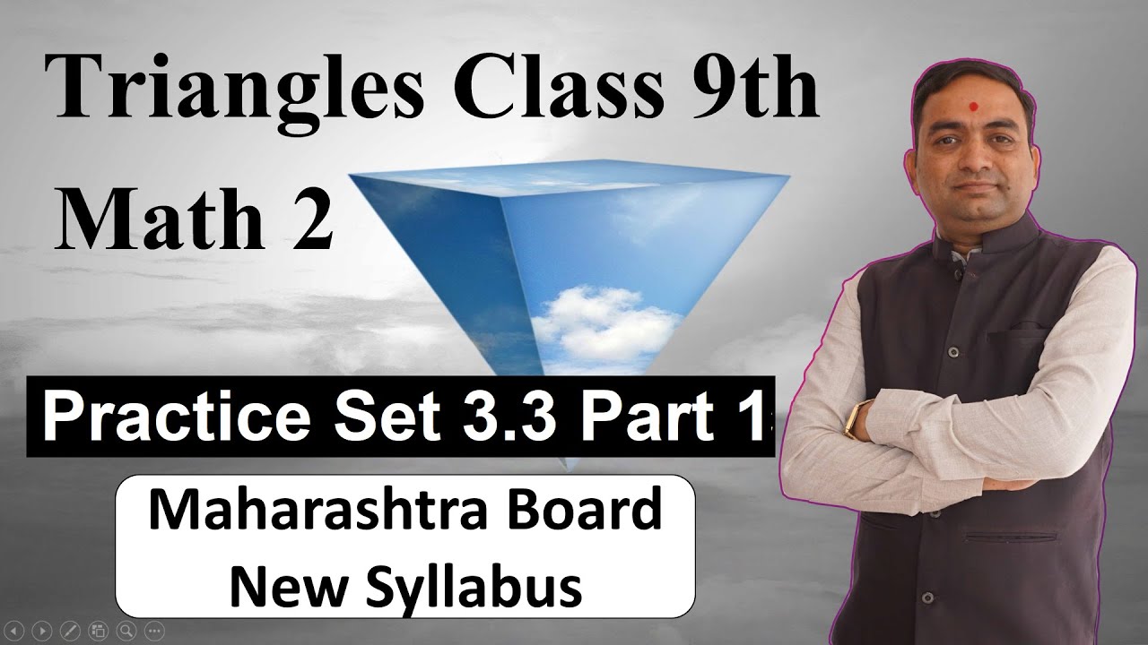 Triangles Practice Set 3 3 Class 9th Part 1 Youtube