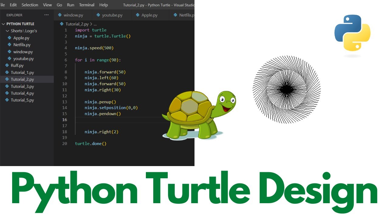 Python Programing Tutorial Python Gui Python Turtle Tutorial 002