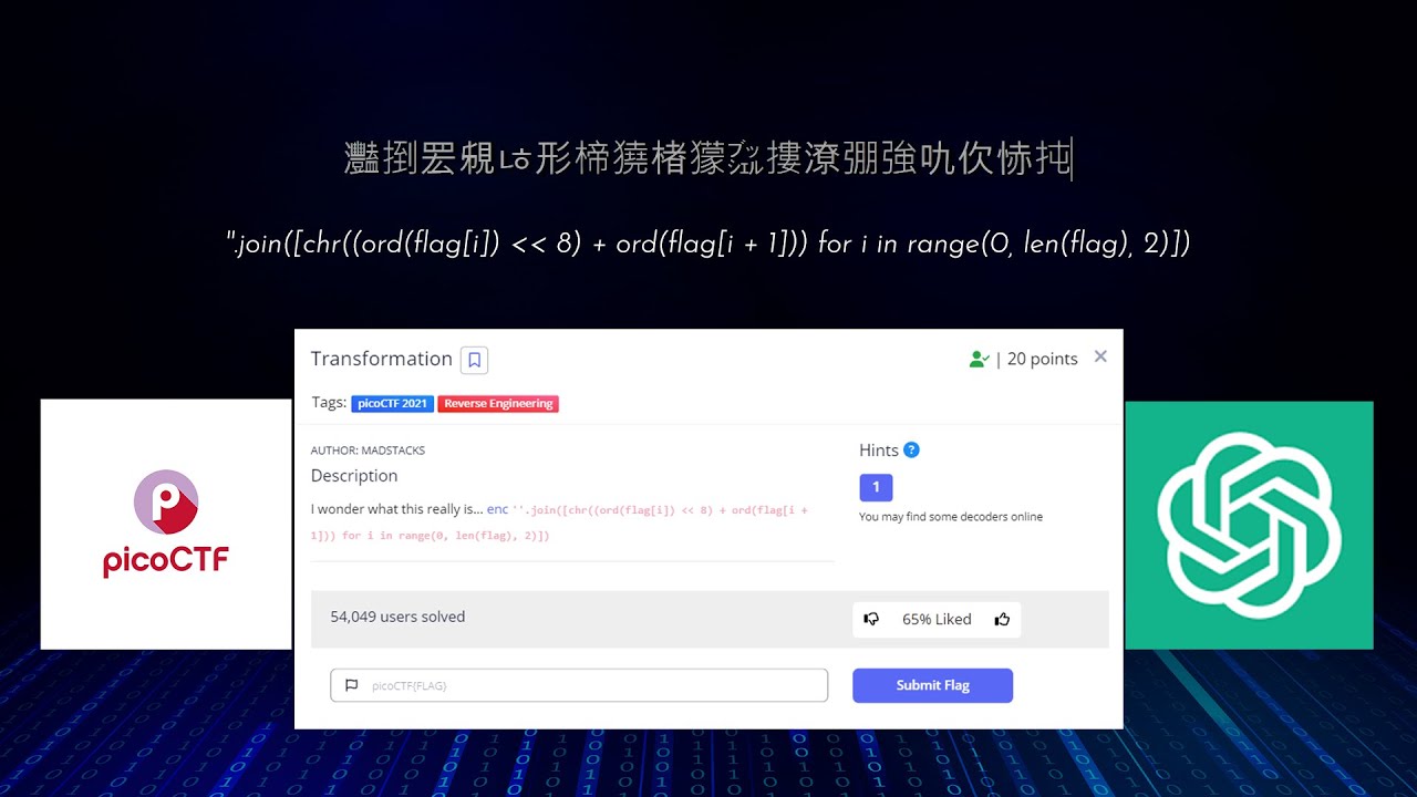 Transformation Picoctf Reverse Engineering Youtube