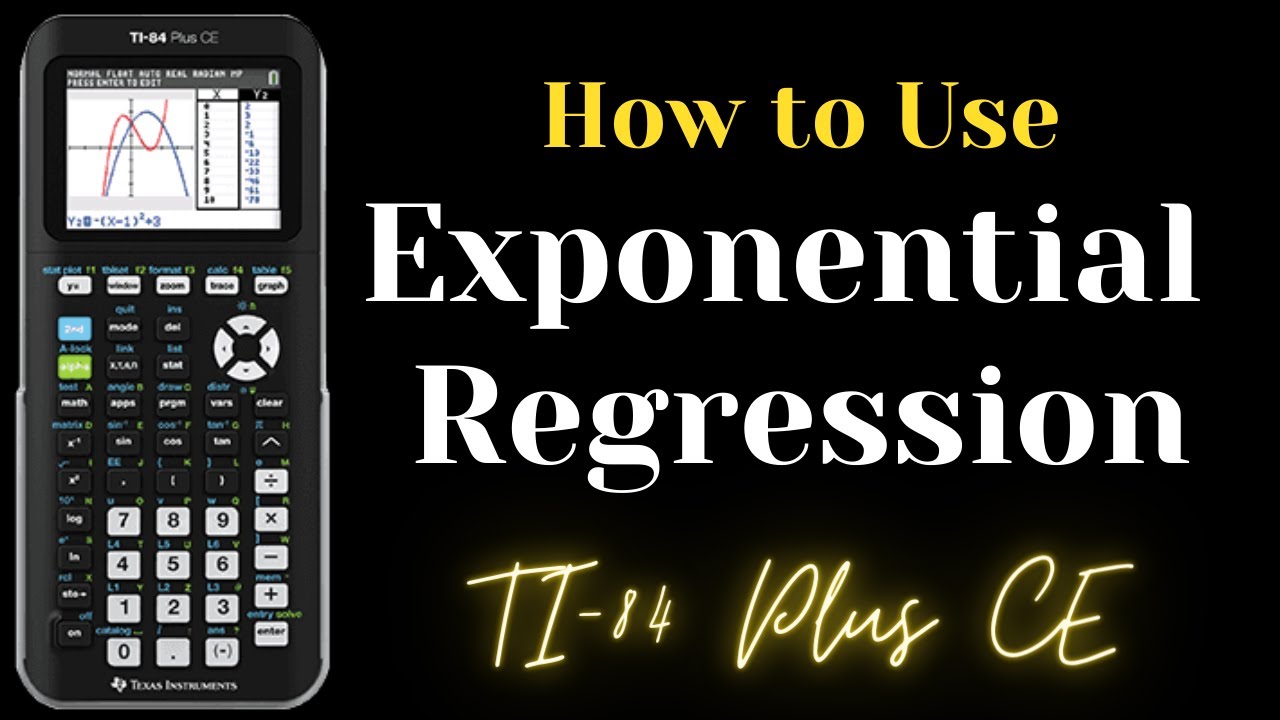 How To Graph Exponential Regression On Ti 84 Plus Ce At Patrick Lakes Blog
