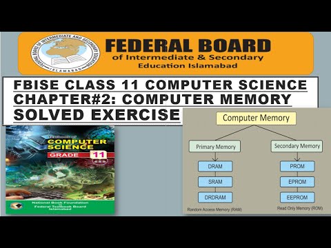 Computer Science Fbise Class 11th Chapter 2 Computer Memory Solved