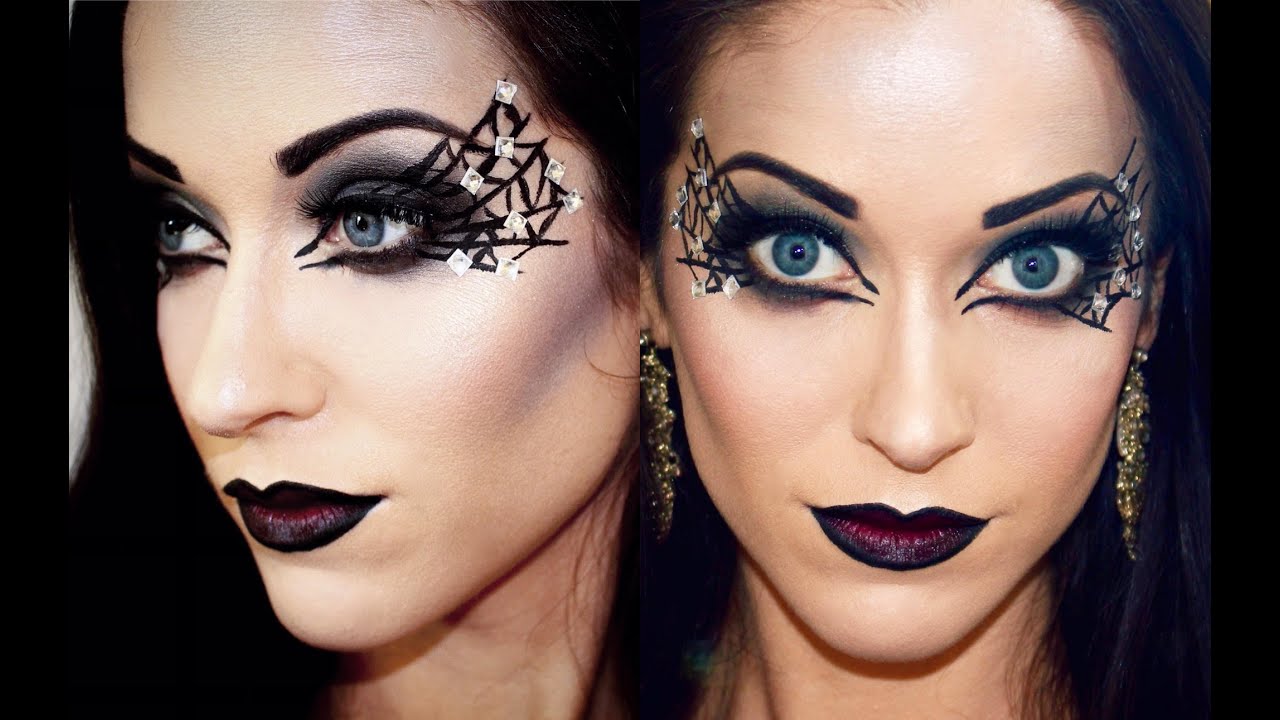 Gothic Glam Witch Couture Halloween Makeup Tutorial Youtube