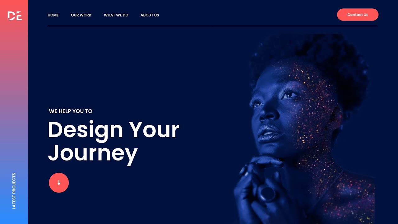 How To Make A Website Using Html And Css Modern Website Header Design