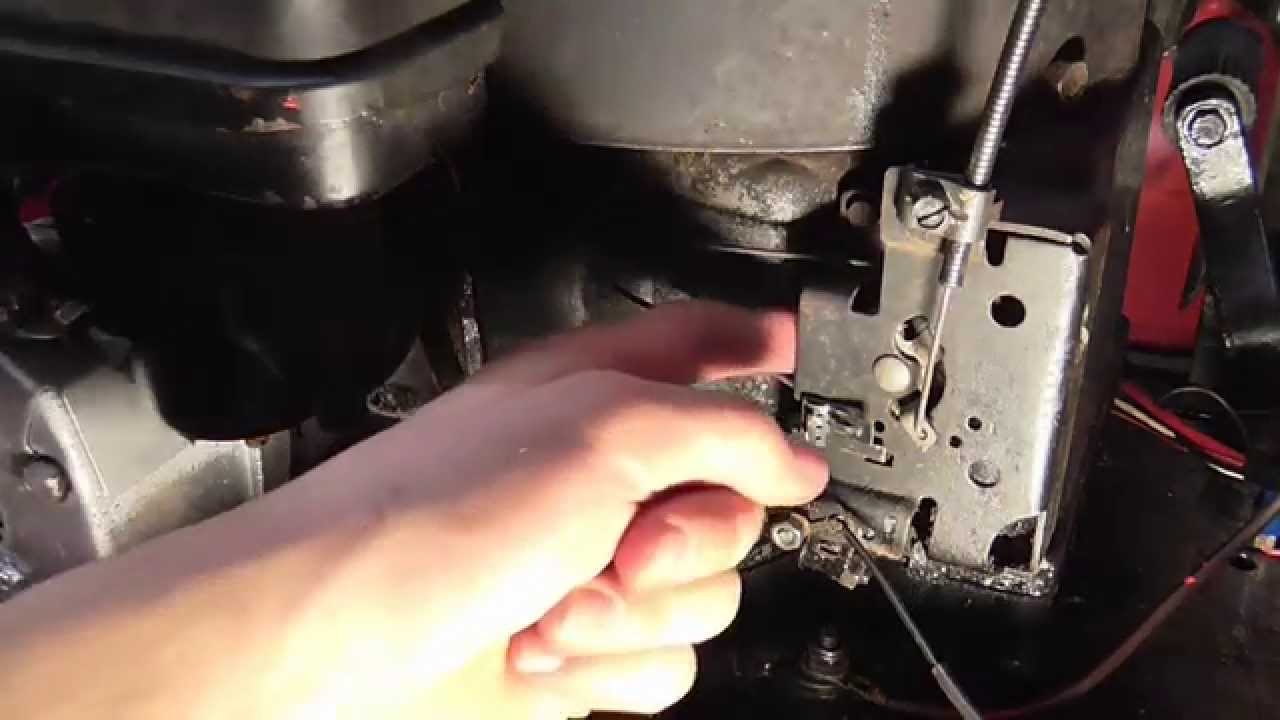 Briggs And Stratton Old Style Mechanical Governor Adjustment Setup