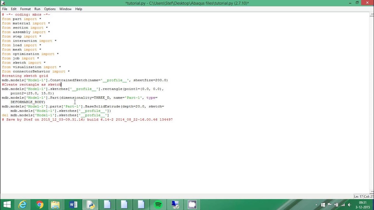 Abaqus Scripting Tutorial Retrieve Script By Journal File Youtube