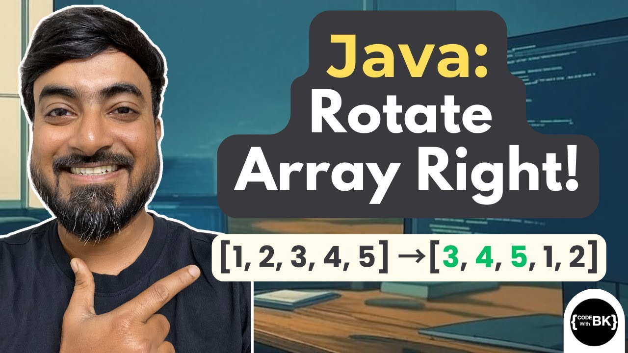 Java Program To Right Rotate Array Elements N Times Youtube