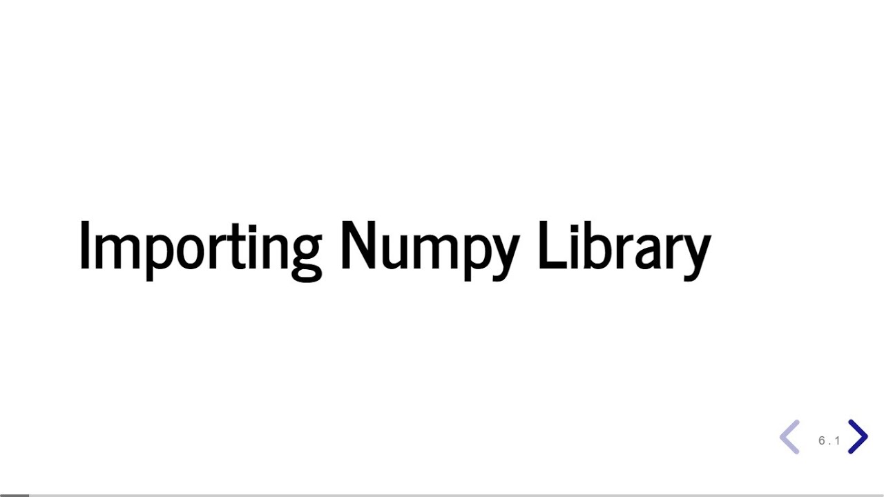 How To Import Numpy Library Youtube
