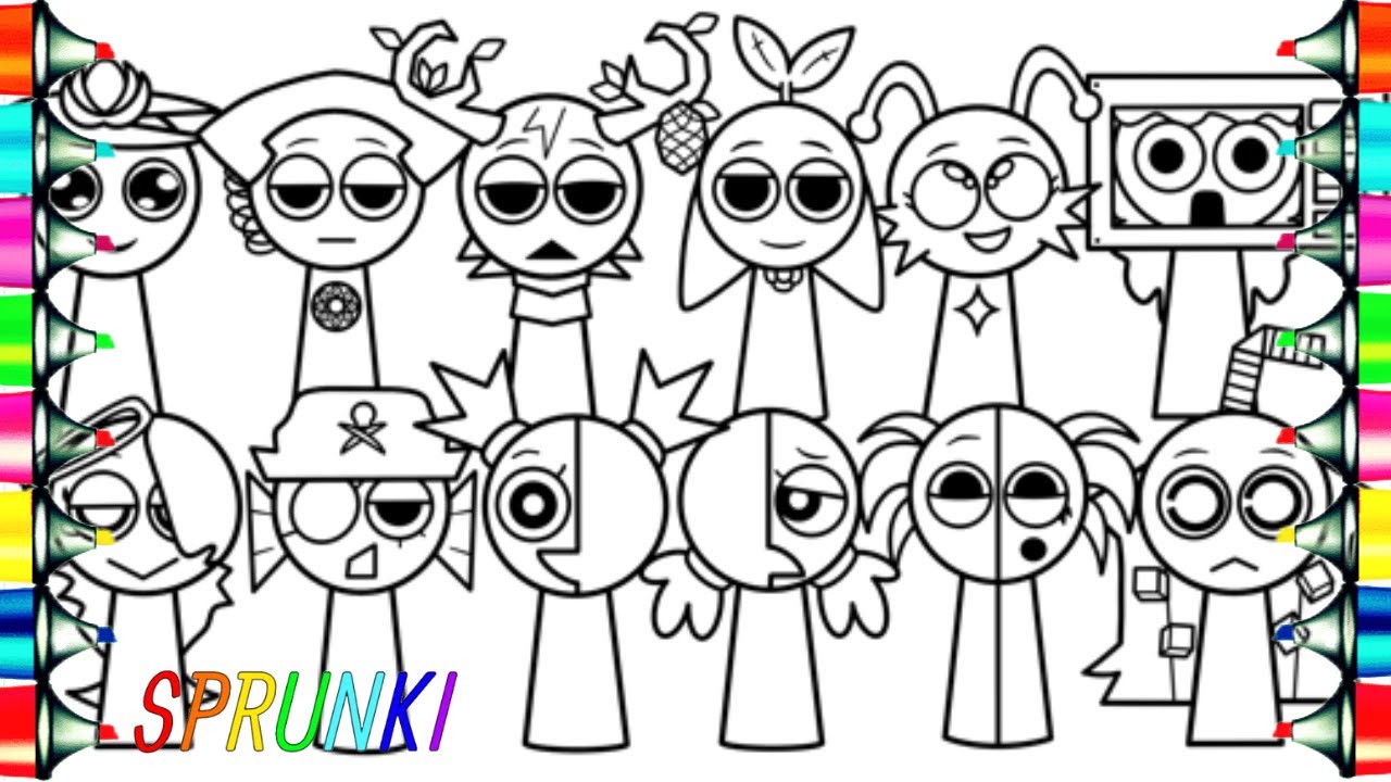 Sprunki Oc Coloring Pages Sprunki рџћµ Song How To Color New Sprunki