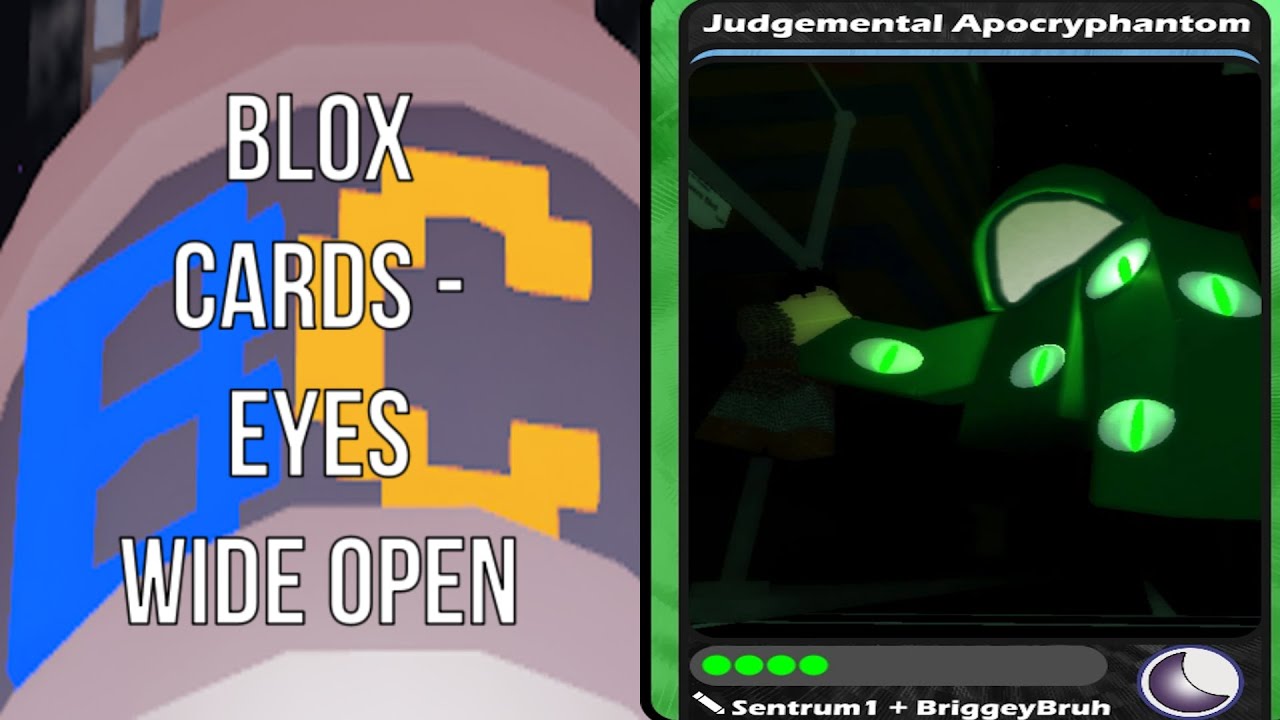 Roblox Blox Cards Eyes Wide Open Apocrypha Action Youtube