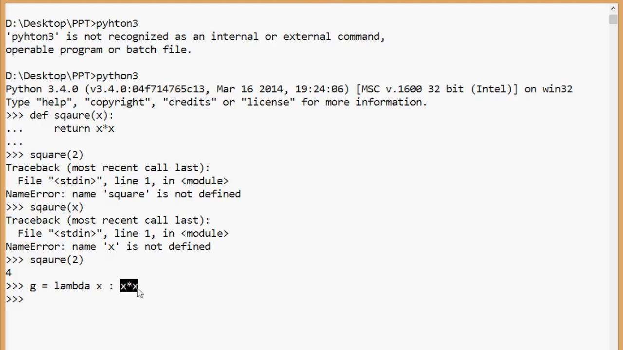 Python Lambda Youtube