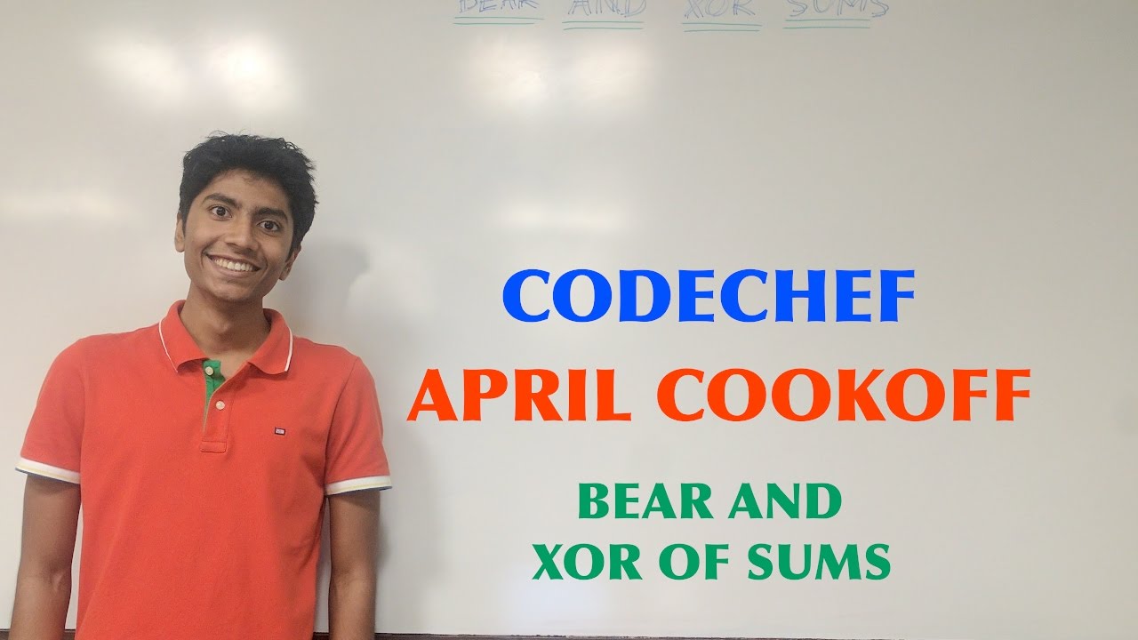 Range Xor Queries Codechef Bear And Xor Sums Part 1 Youtube
