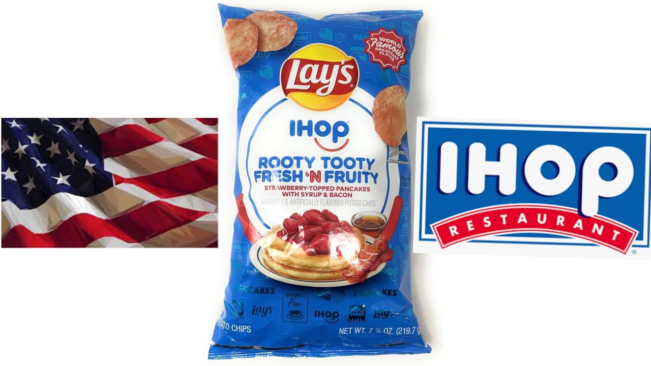 Eating The Ihop Rooty Tooty Fresh N Fruity Pancakes With Syrup Bacon