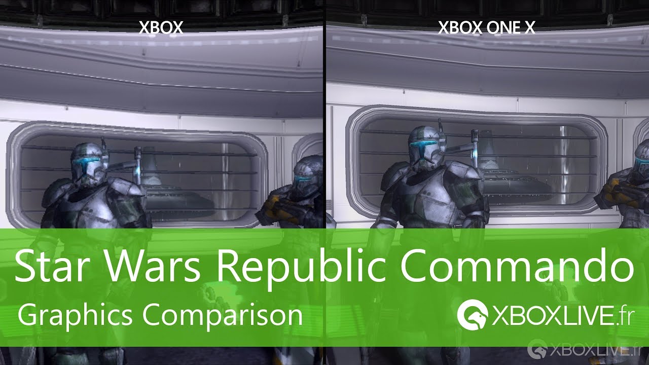 Star Wars Republic Commando Comparaison Graphique Xbox One X Xbox