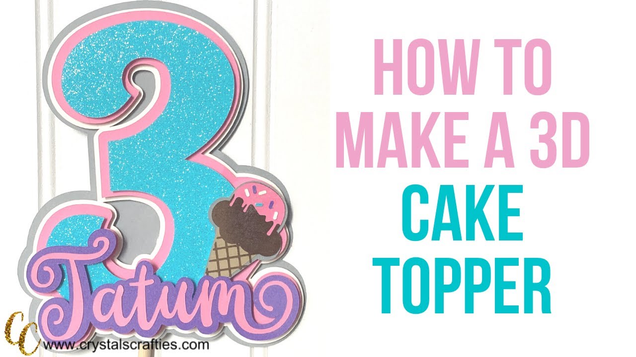 How To Make A 3d Cake Topper Youtube