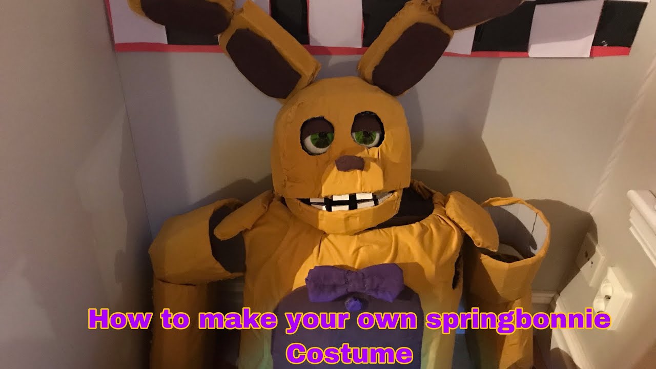 How To Make Your Own Springbonnie Costume Suit Spring Lock Spring