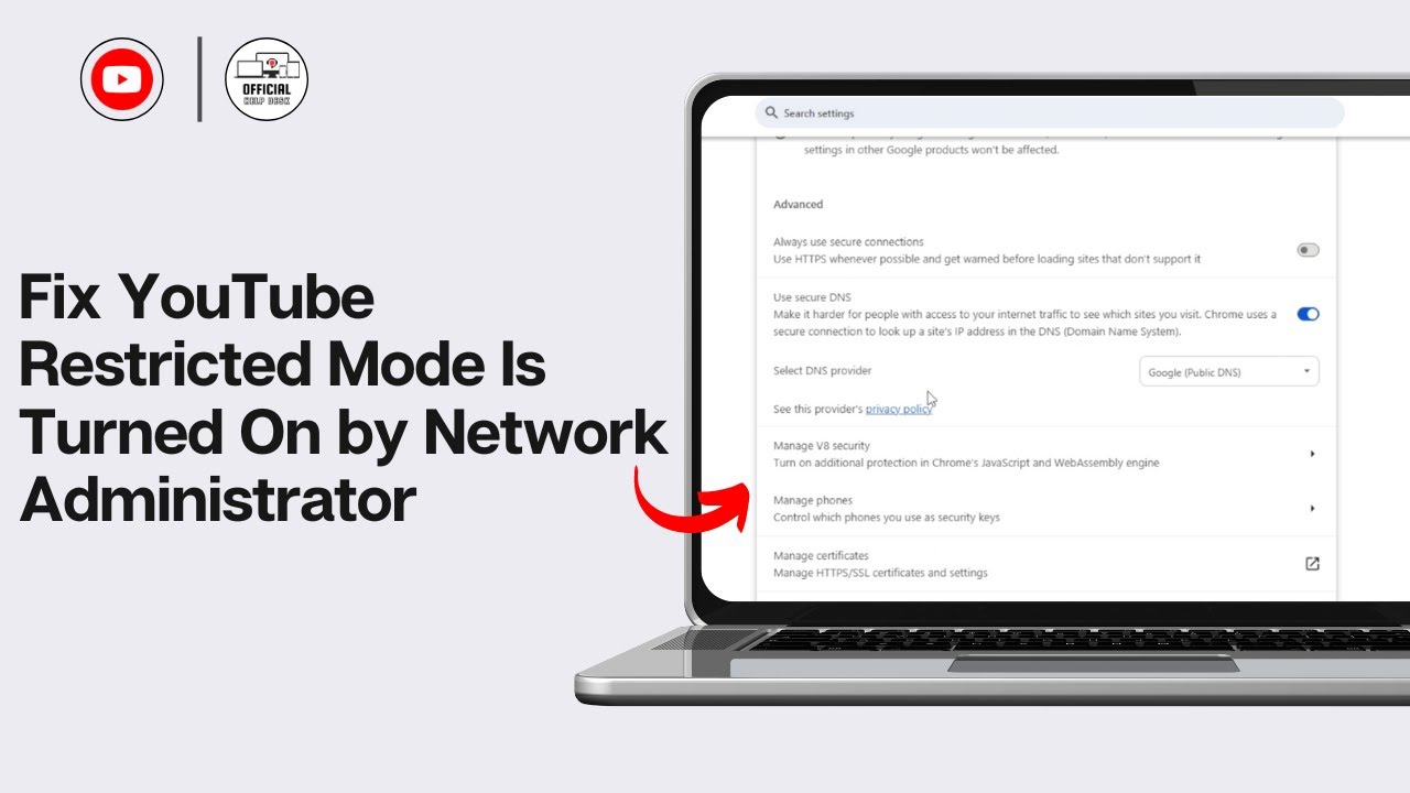 How To Fix If Youtube Restricted Mode Is Turned On By Network