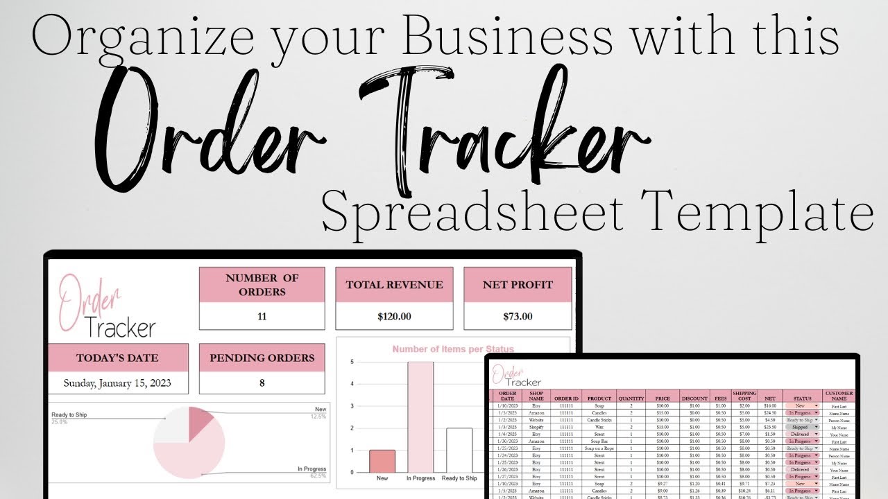 Work Order Tracker Excel Template Work Order Tracking Excel Template