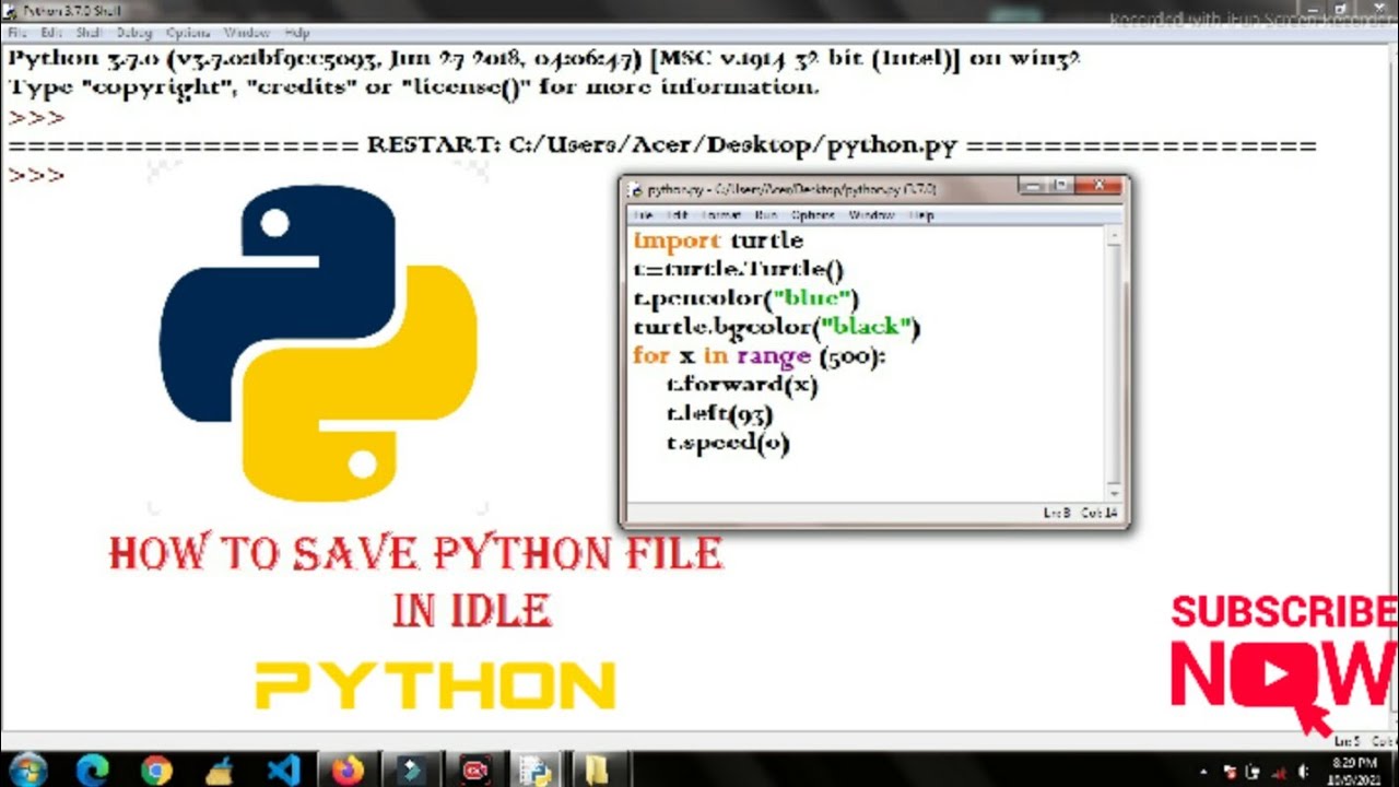 How To Save Python File In Idle рџ ґрџ ґрџ ґ Youtube