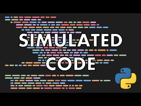 Generative Art Simulated Code In Python Processing Youtube