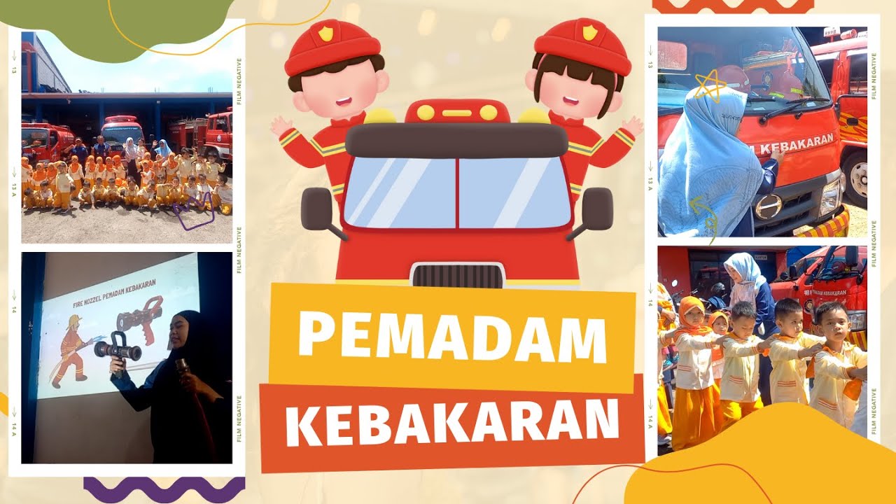 Anak Anak Belajar Tentang Simulasi Pemadam Kebakaran Damkar Tk
