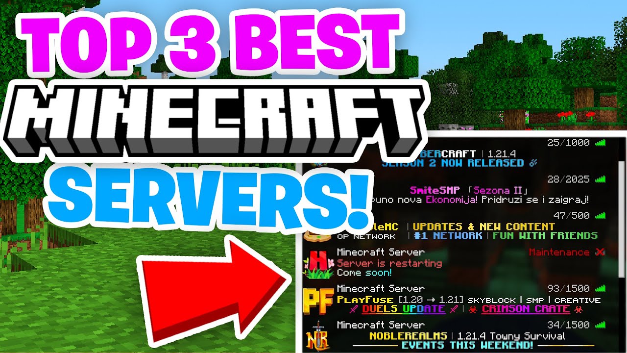 Top 3 Best Servers For Minecraft 1 21 62 Bedrock Java 2025 Edition