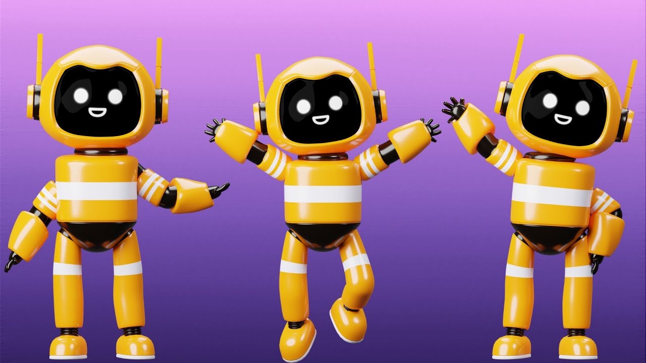 Robot Dance Party Fun Kids Song With Dancing Robots Youtube