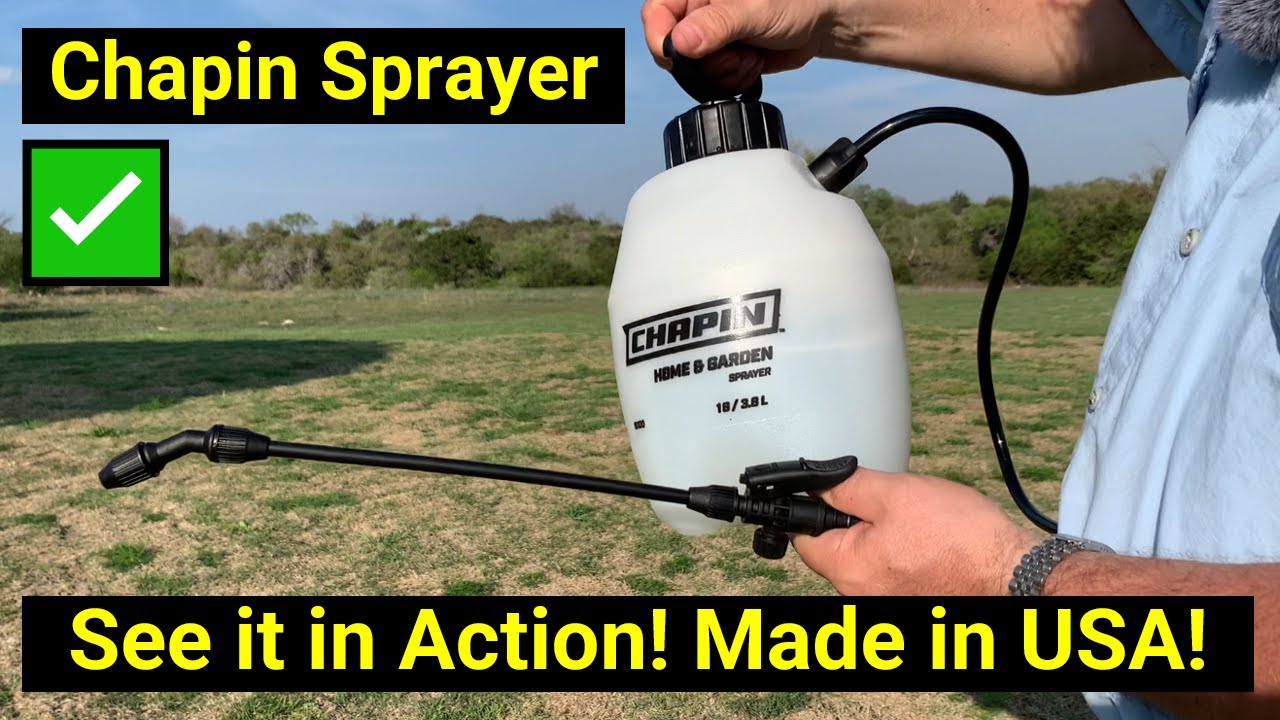 Chapin 1 Gallon Lawn And Garden Sprayer Made In Usa Model 16100 Youtube