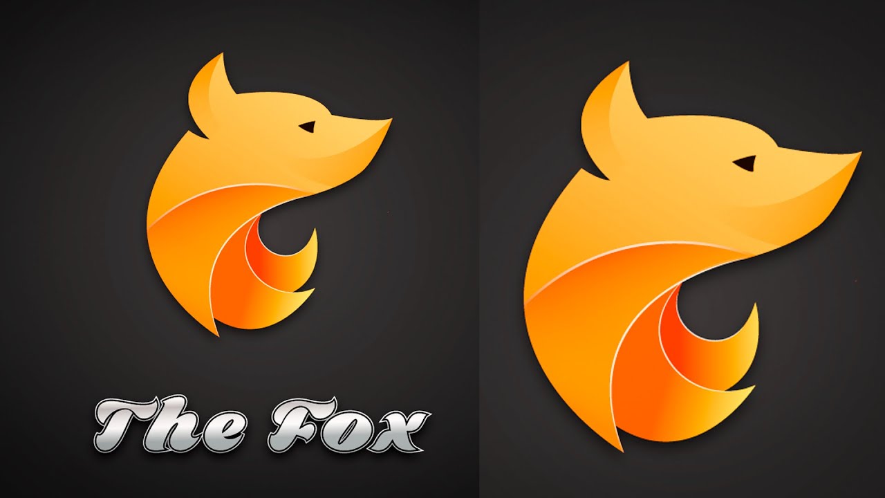 Illustrator Tutorial Animal Logo Design Fox Youtube